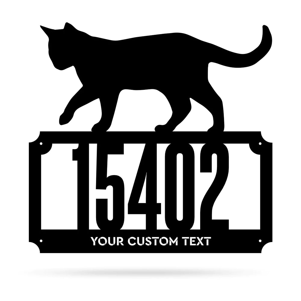 2-line-cat-address-monogram-address-sign-custom-beckymetal