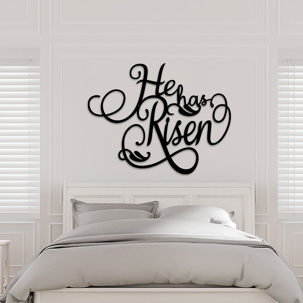Easter He Has Risen Sign Metal Wall Art Decoration – Beckymetal.com