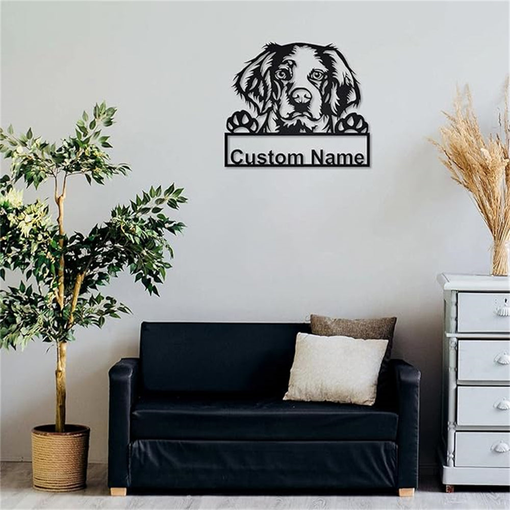 Personalized Brittany Spaniel Dog Metal Sign Art – Beckymetal.com