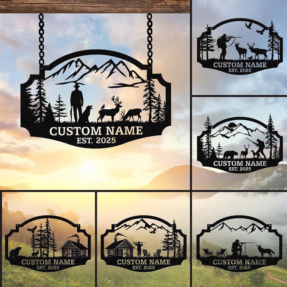 Custom Your Metal Cabin Name Sign – Beckymetal.com