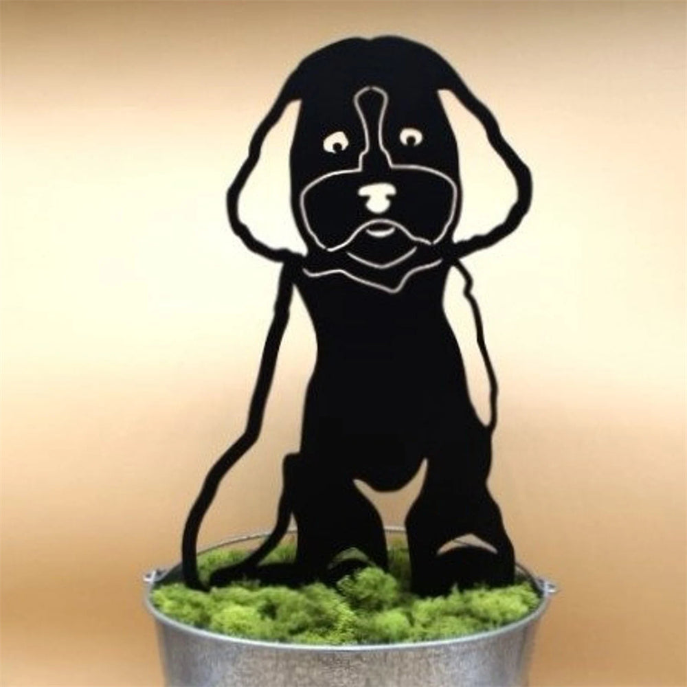 Cavapoo Black Metal Dog Silhouette – Beckymetal.com