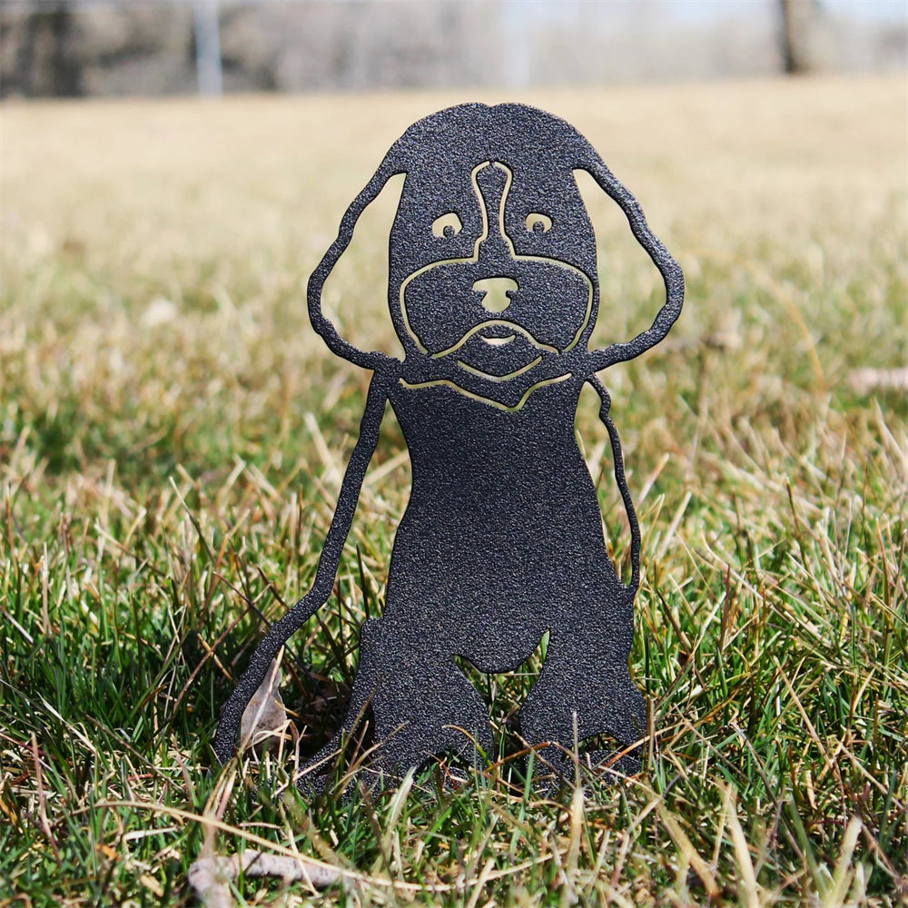 Cavapoo Black Metal Dog Silhouette – Beckymetal.com