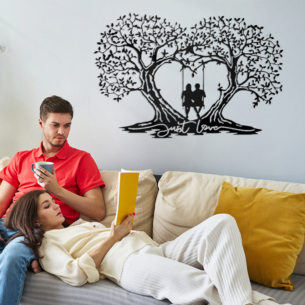 Love Tree Heart-shaped Tree Of Life Metal Wall Art – Beckymetal.com