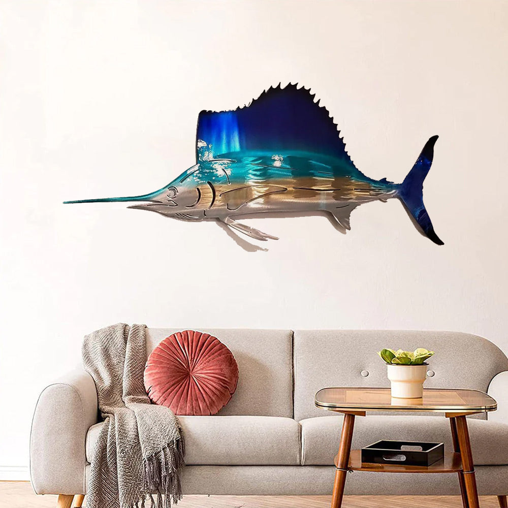 Marine Animal Swordfish Metal Wall Art – Beckymetal.com