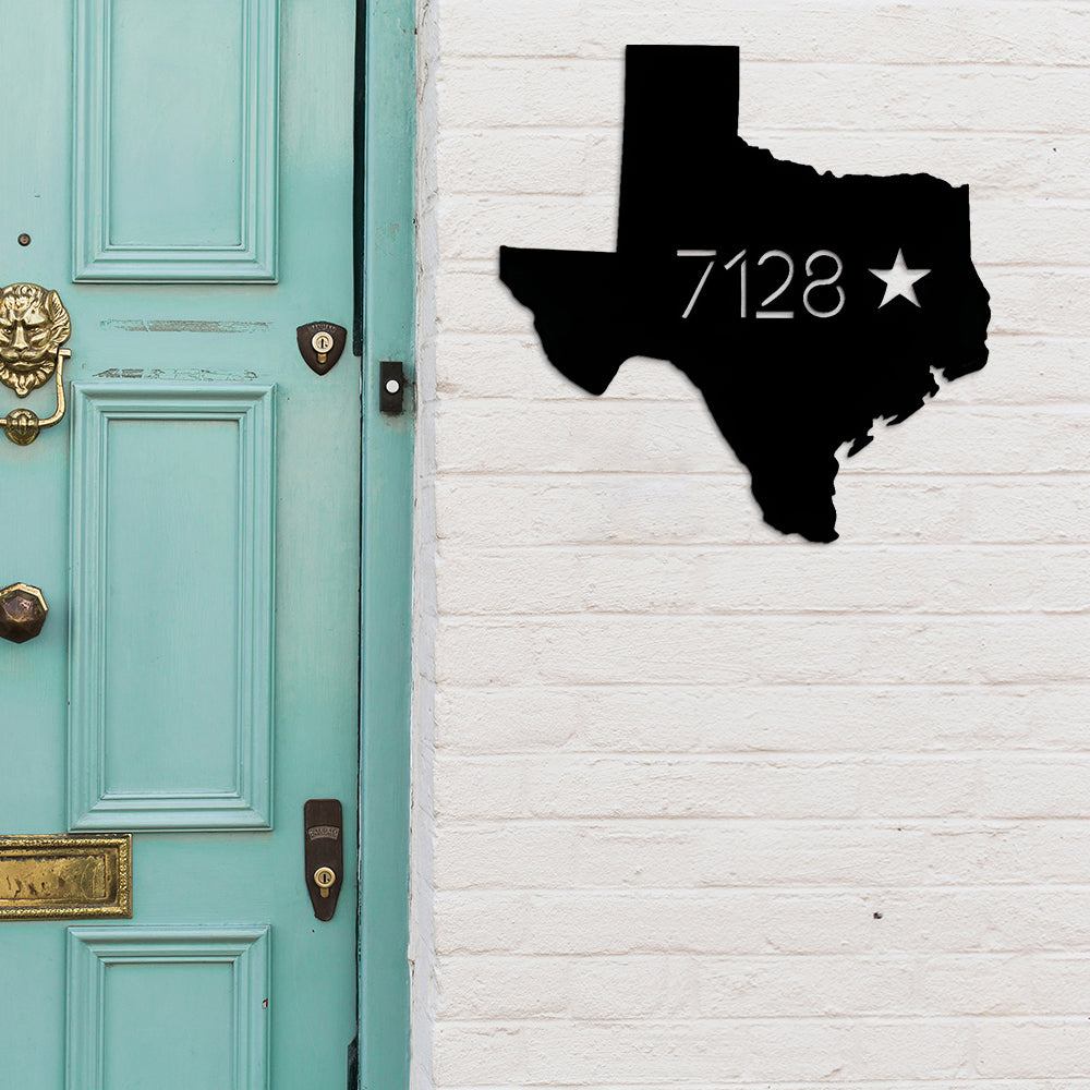 Texas Address Sign Custom – Beckymetal.com