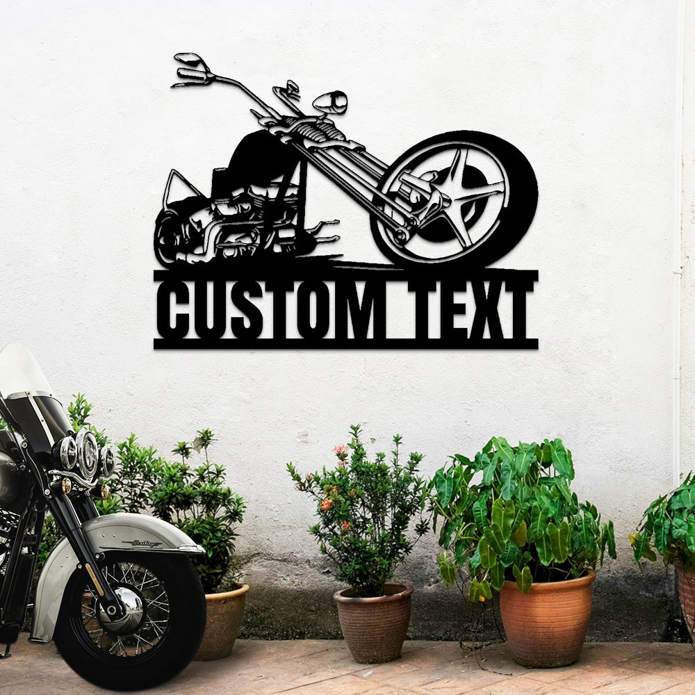 Motorcycle Metal Wall Art Custom Name Metal Sign – Beckymetal.com