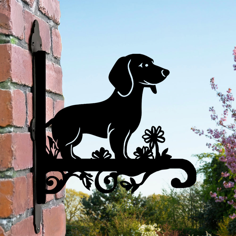 Dachshund Dog Metal Hanging Bracket Plant Stand – Beckymetal.com
