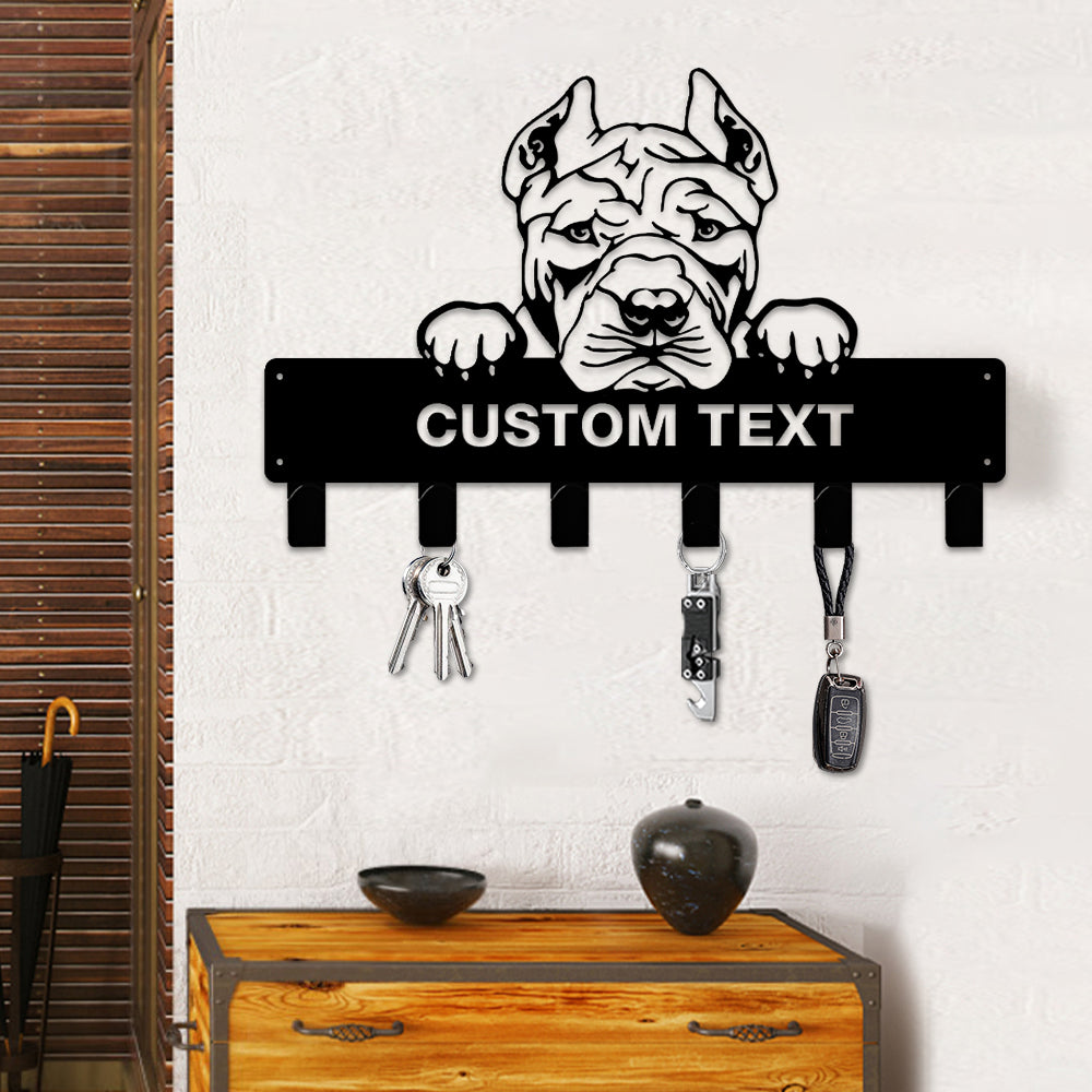 American Bully Dog Custom Metal Key Holder – Beckymetal.com