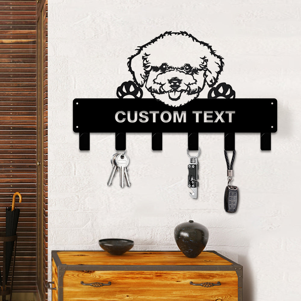 Bichon Frise Dog Custom Metal Key Holder – Beckymetal.com