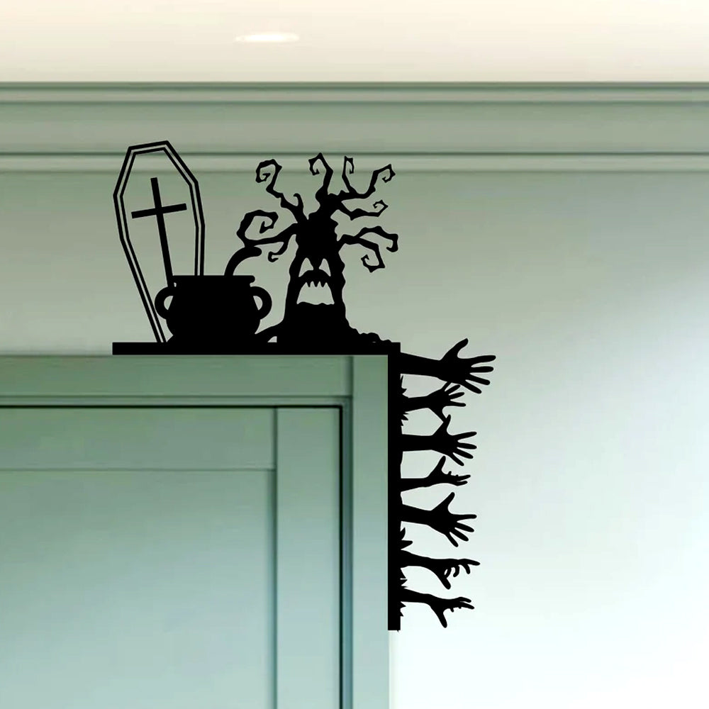 Personalized Halloween Metal Door Corner Sign – Beckymetal.com