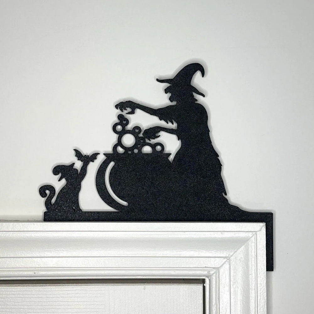 Halloween Witches Make Poison Metal Door Corner Sign – Beckymetal.com