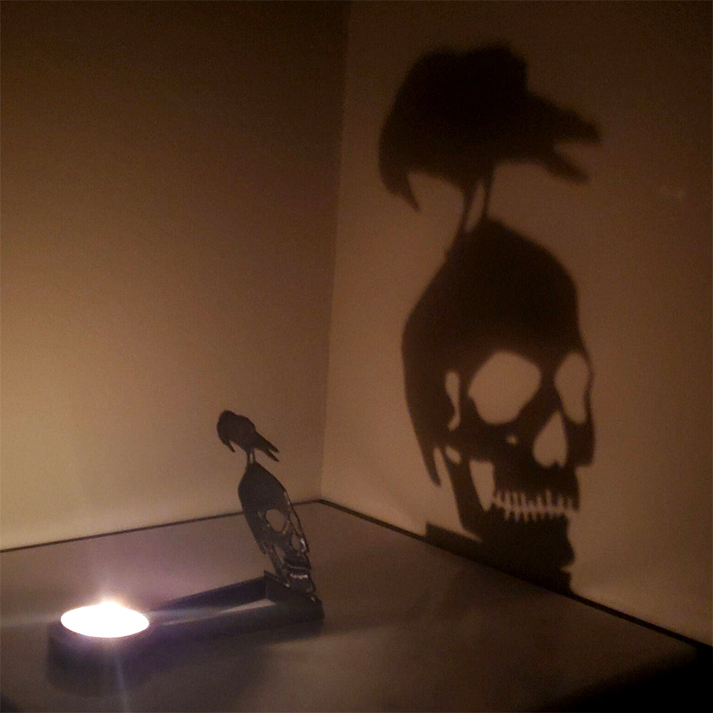 Raven Shadow Caster Candle Holder Metal Decorative – Beckymetal.com