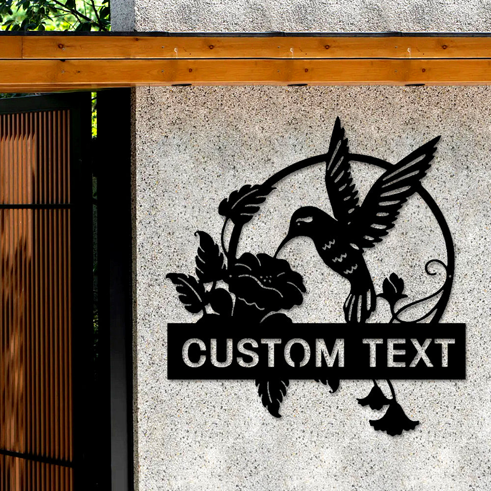 Custom Hummingbird Metal Sign Metal Wall Art Decoration – Beckymetal.com