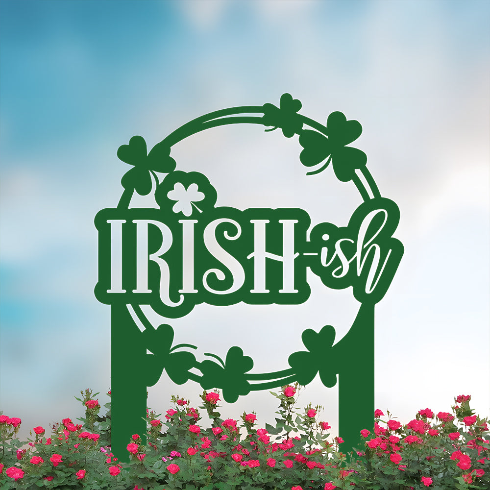 St. Patrick's Day Metal Stake Sign Outdoor Yard Decoration – Beckymetal.com