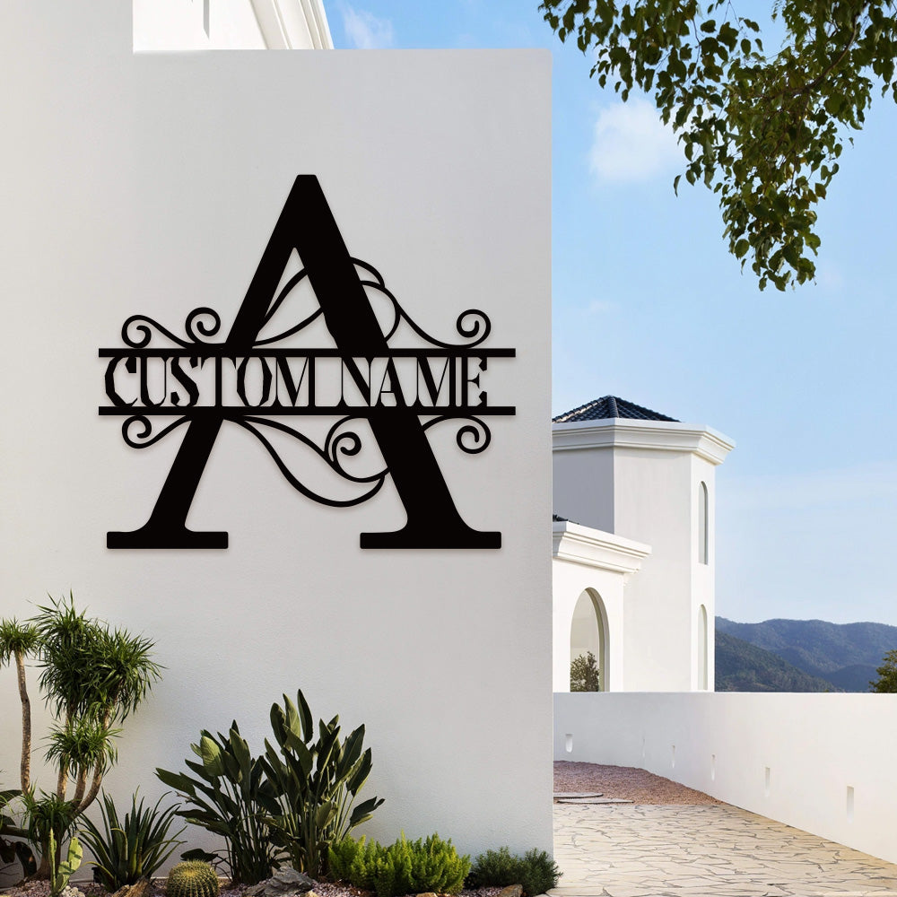 Personalized Letter Name Logo Custom Metal Wall Art – Beckymetal.com