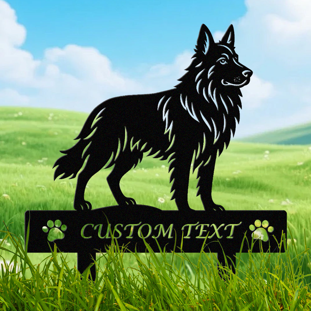 German Shepherd Custom Dog Silhouette Metal Yard Stake – Beckymetal.com
