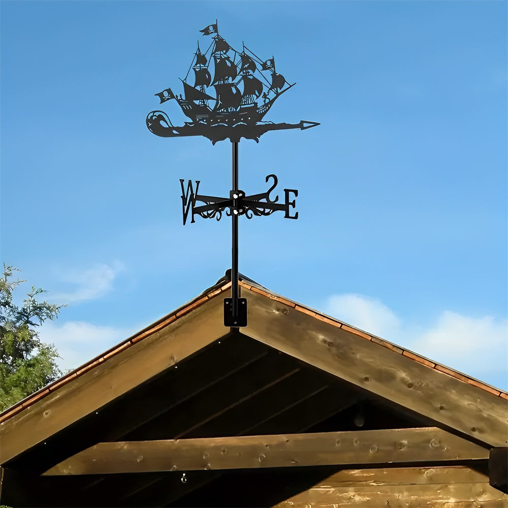 Pirate Ship Stainless Steel Weathervane – Beckymetal.com