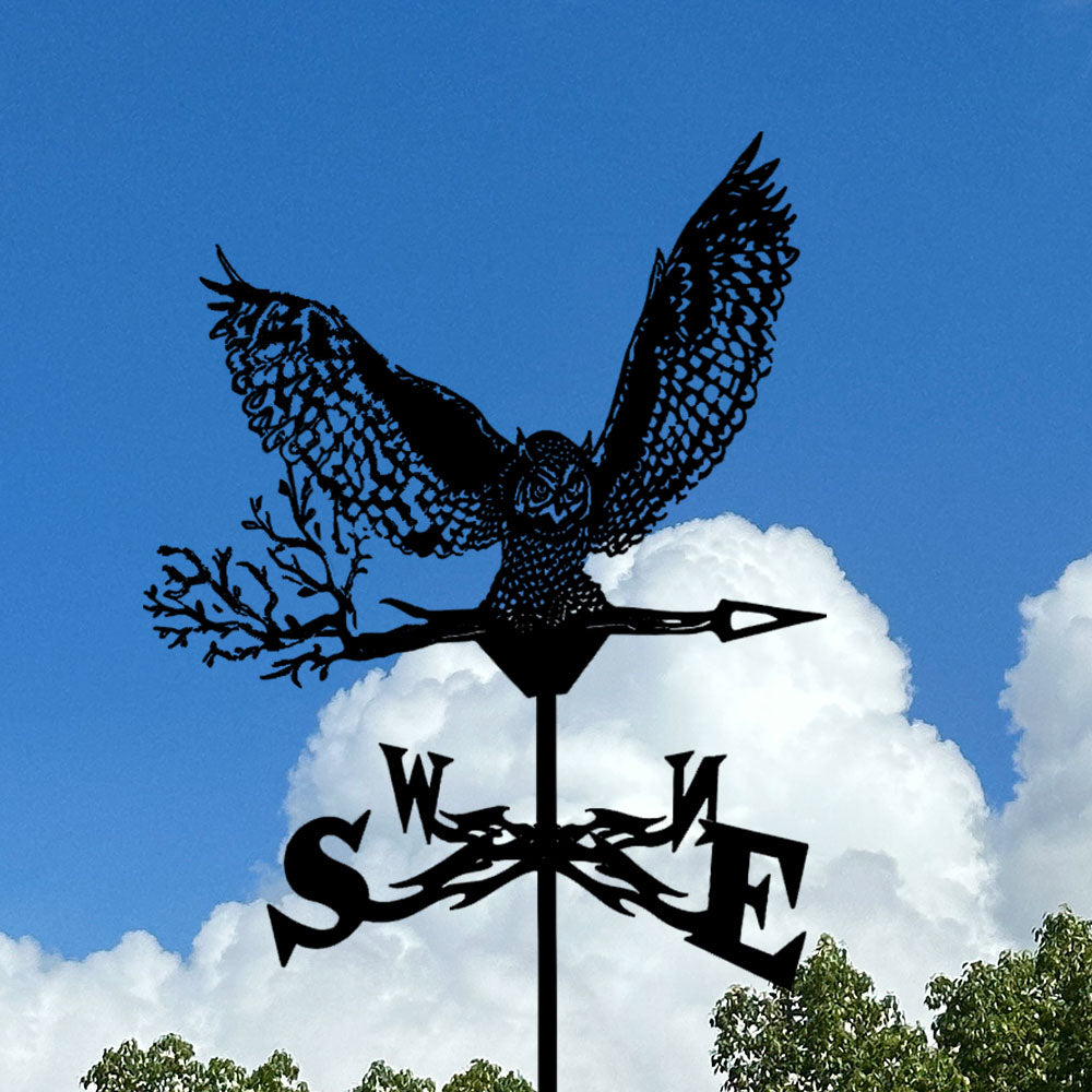 Flying Owl Stainless Steel Weathervane – Beckymetal.com