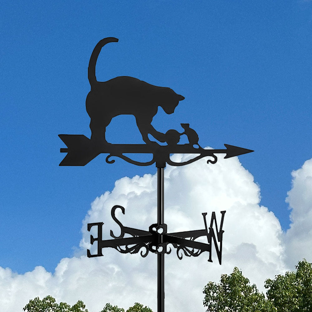 Mouse and Cat Stainless Steel Weathervane – Beckymetal.com