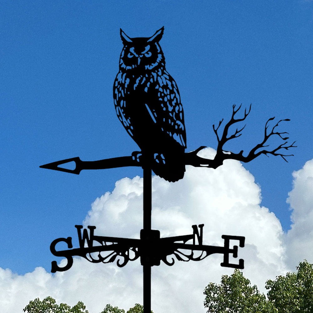 Owl Stainless Steel Weathervane – Beckymetal.com